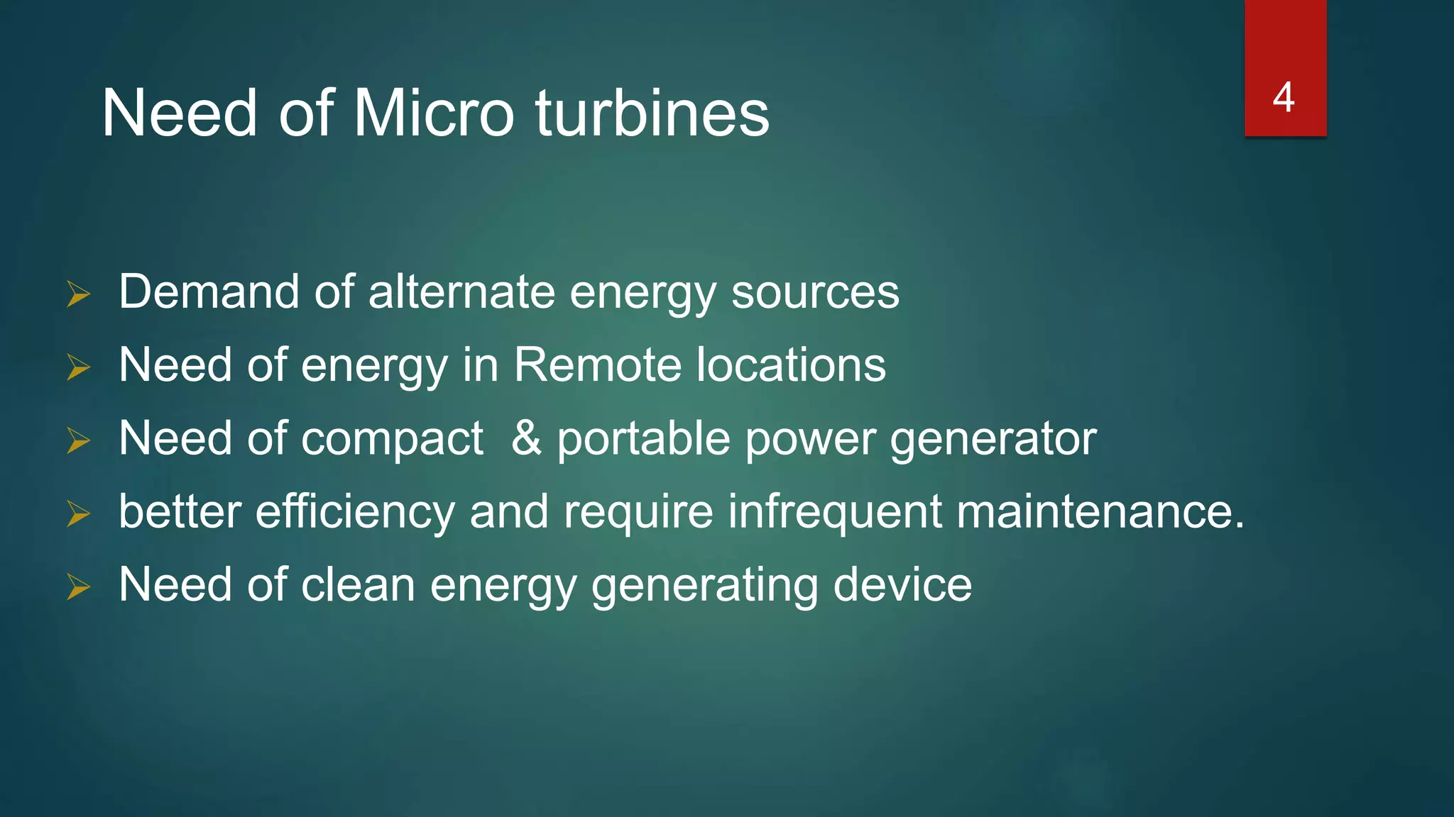 Microturbine ppt | PPTX