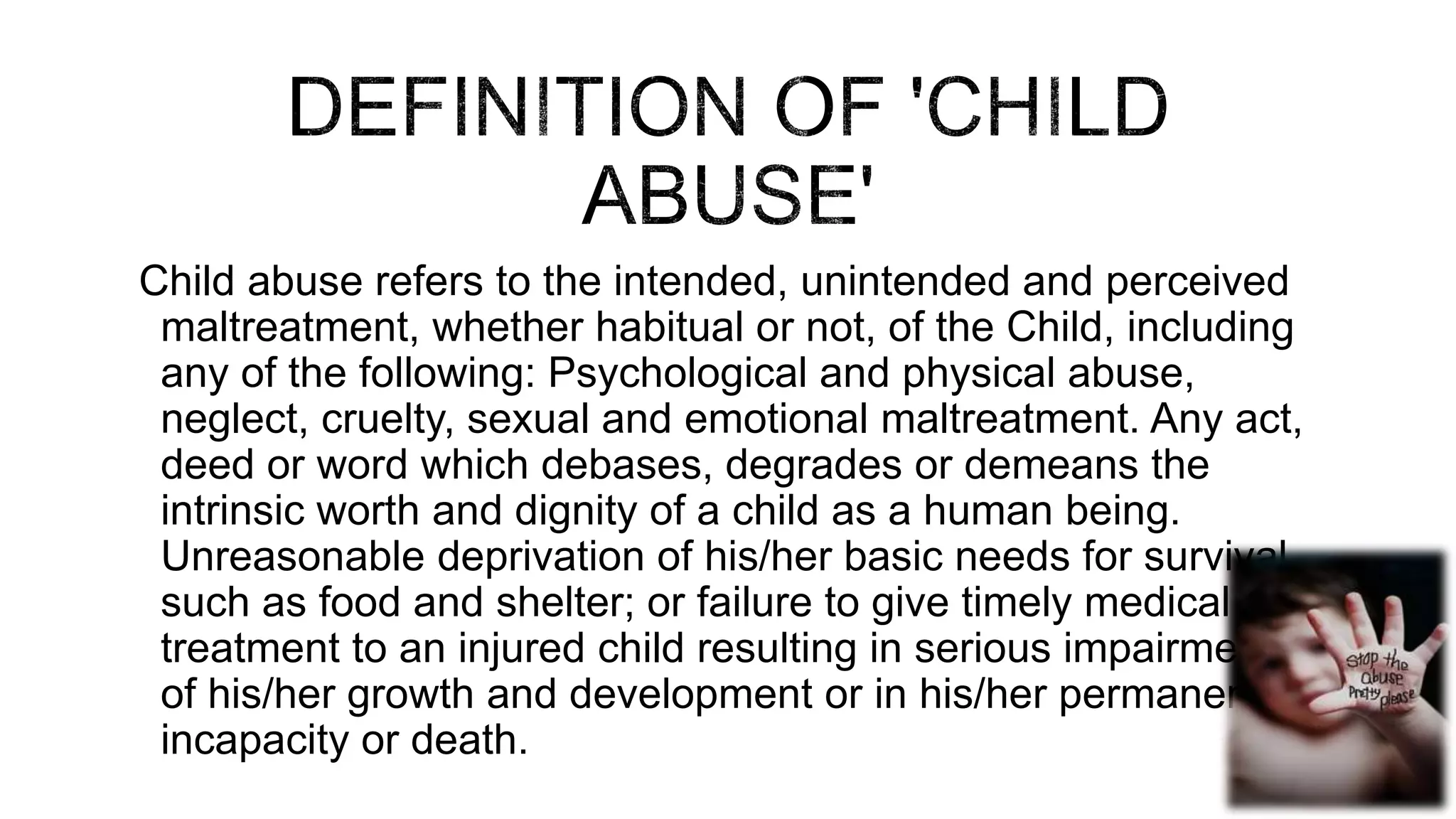 child abuse ppt | PPTX | Debated Sensitive Social Issues | Sensitive Topics