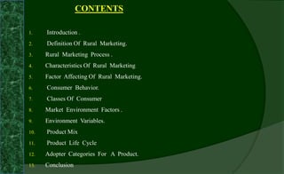 RURAL MARKETING | PPT