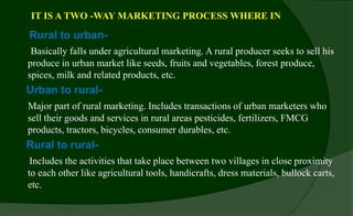 RURAL MARKETING | PPT