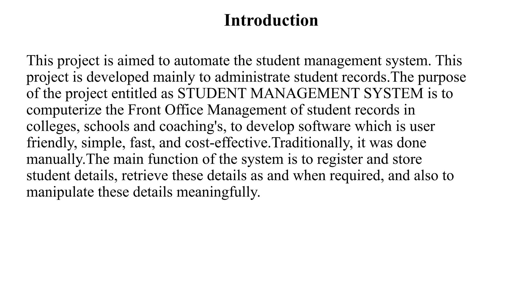 student management system by using tkinter mysql crud operation | PPTX