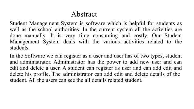 student management system by using tkinter mysql crud operation | PPTX