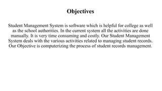 student management system by using tkinter mysql crud operation | PPTX