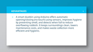 Smart dustbin using internet iot PPT.pptx