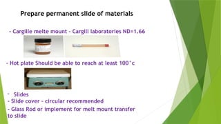 Preparation of permanent slide | PPTX