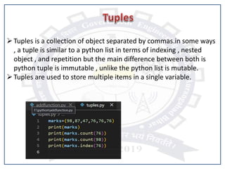 Python presentation of Government Engineering College Aurangabad, Bihar | PPT