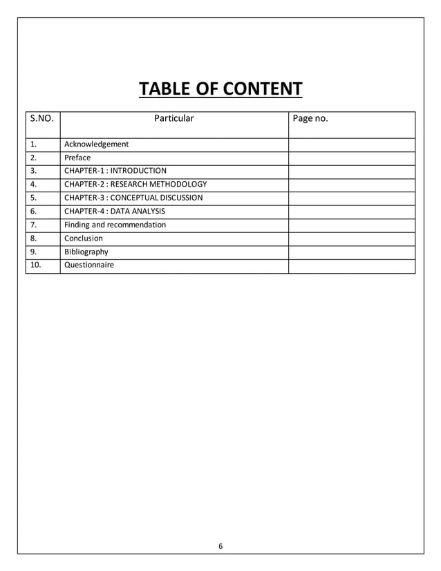 Business development summer internship project report | DOCX | Business ...