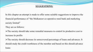 Mulkanoor Co-operative Society Performance.ppt