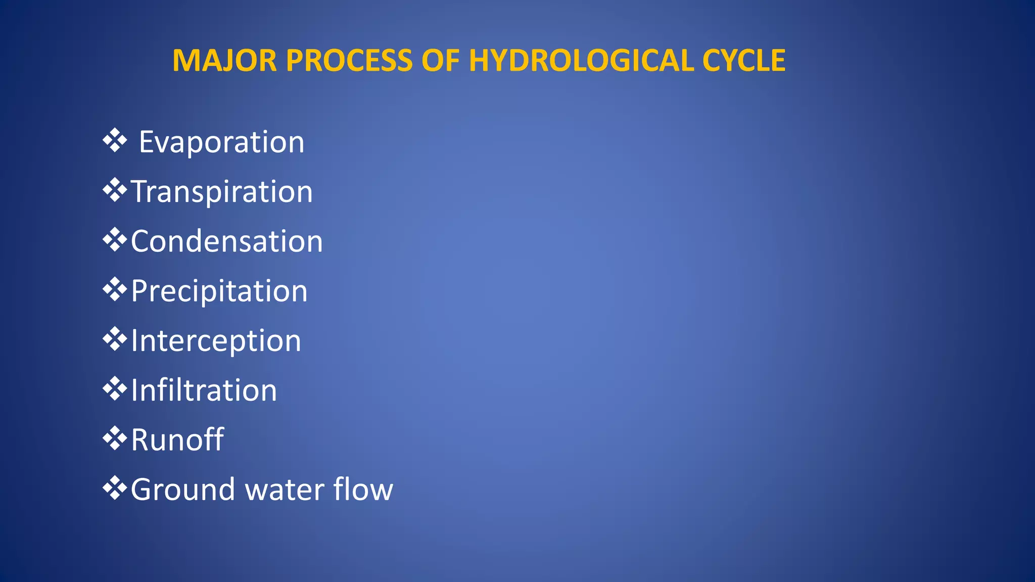 hydrological cycle/ water cycle | PPTX