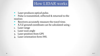 Lidar : light detection and rangeing | PPTX