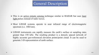 Lidar : light detection and rangeing | PPTX