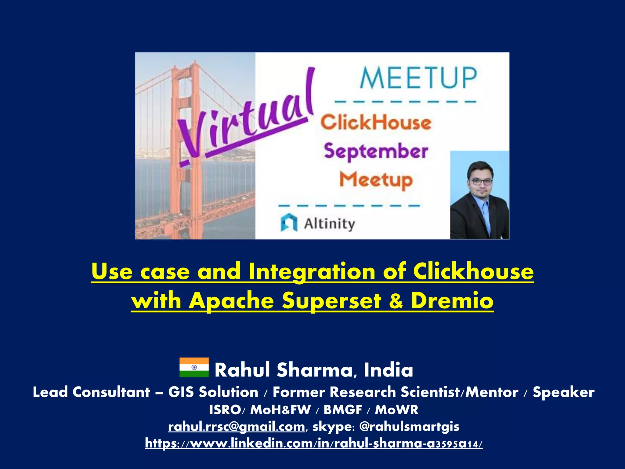 Use Case And Integration Of Clickhouse With Apache Superset And Dremio Ppt