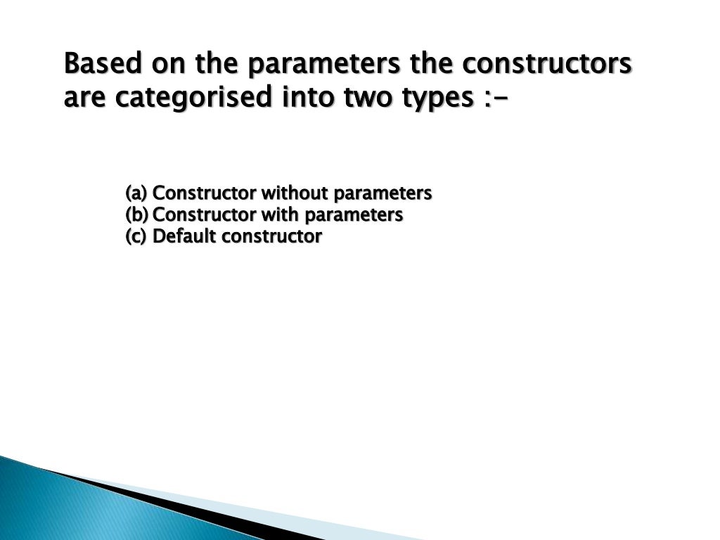 constructors in java ppt