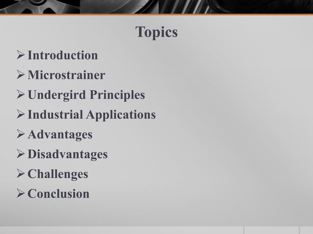 Micro-strainer and Micro-filtration in sludge disposal, food industry ...