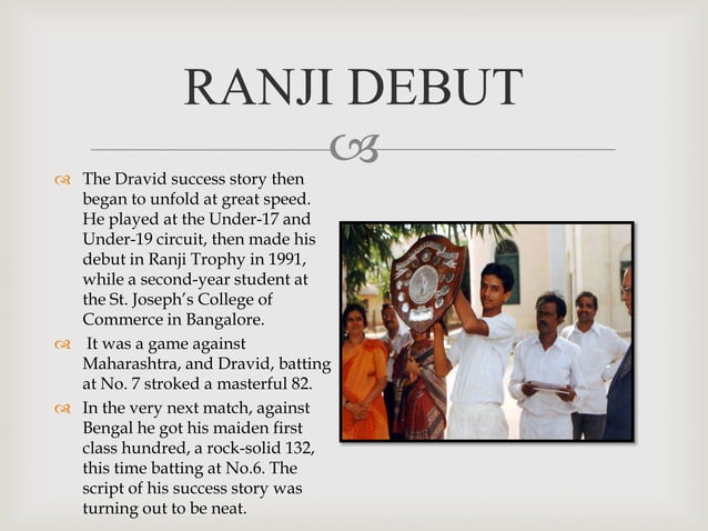 Rahul ‘the wall’ dravid | PPTX