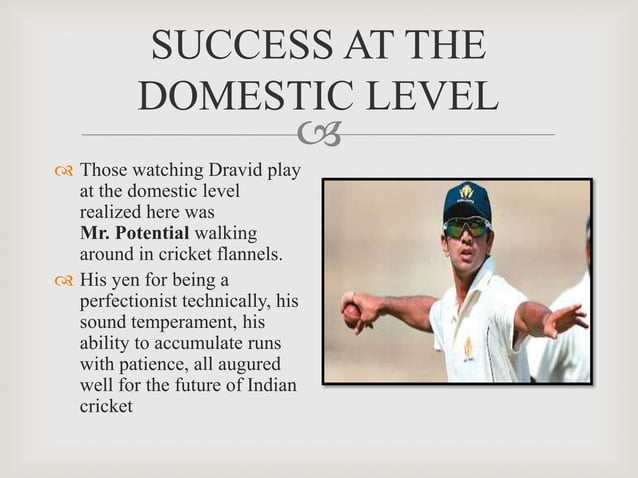 Rahul ‘the wall’ dravid | PPTX