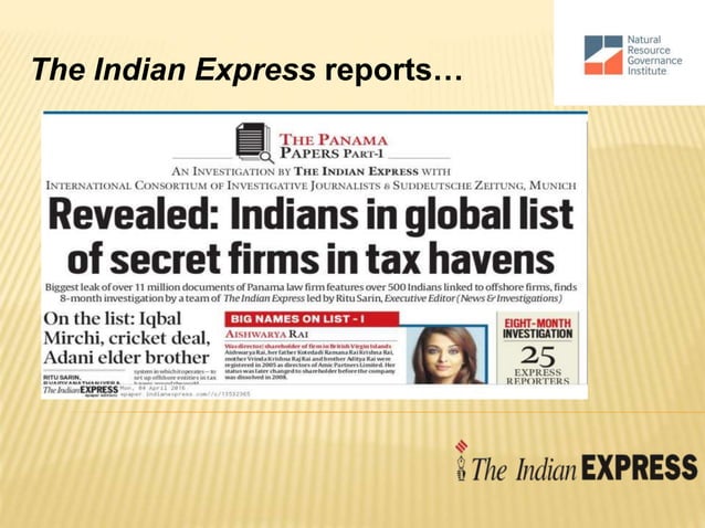 Impact of Panama Papers | PPTX