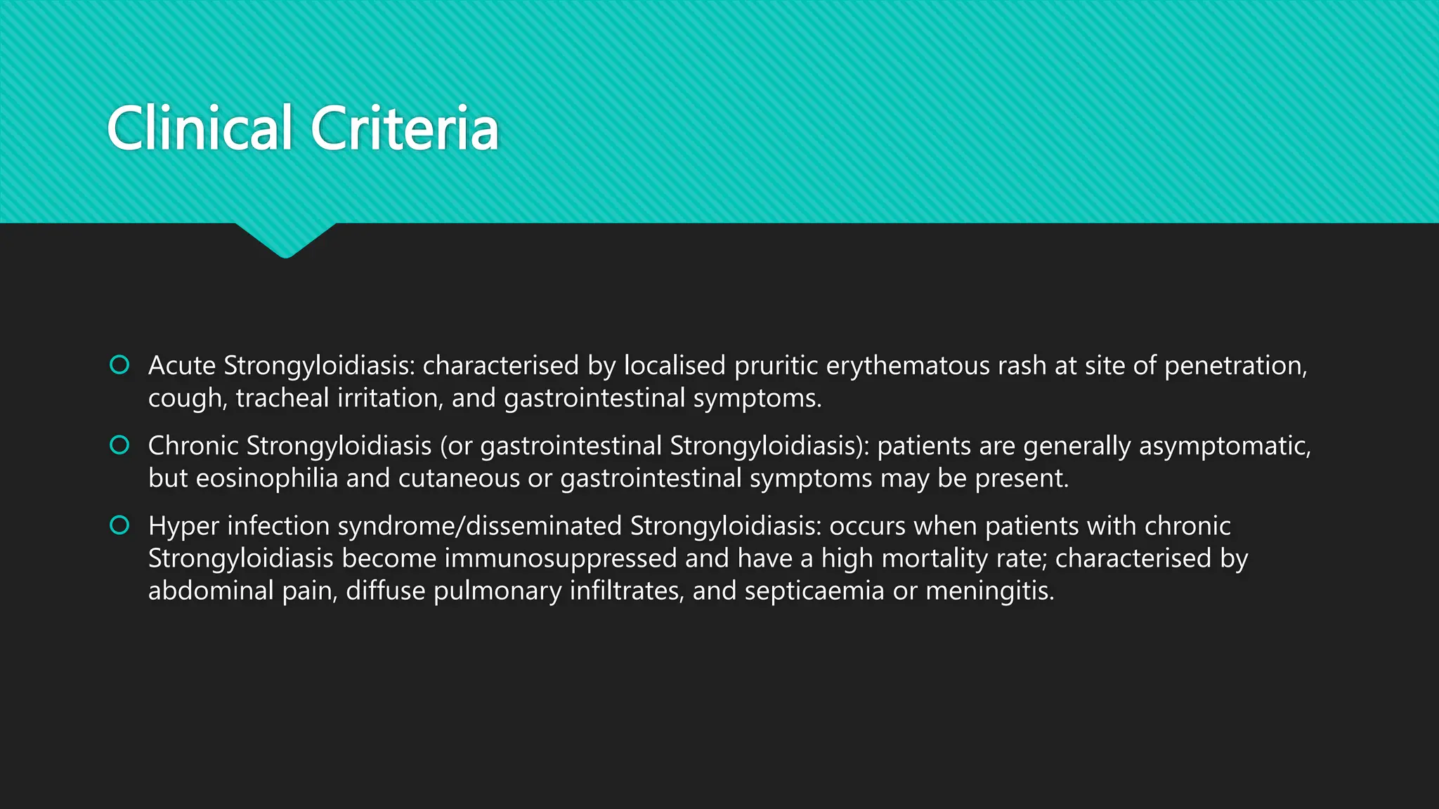 Strongyloidiasis: Hyperinfection in HIV Pateint | PPT