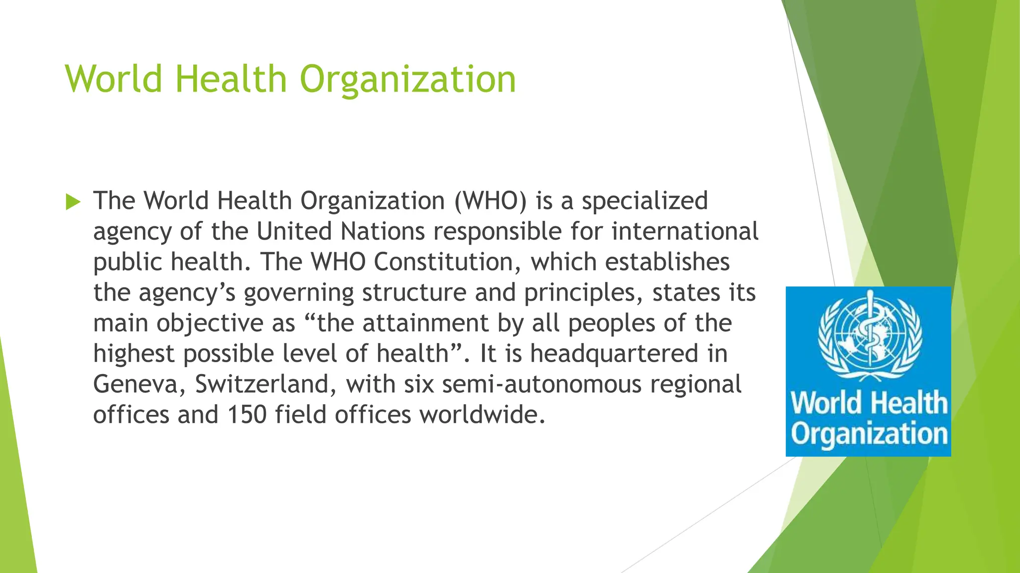 WHO: Preventive Program and Chemical Substance Safety | PPT