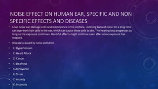 Assesment of Noise & Vibration: An Impact on Humans | PPTX