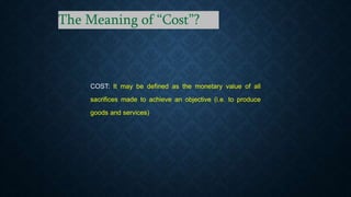 ELEMENTS OF COST | PPTX