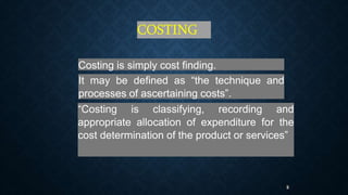 ELEMENTS OF COST | PPTX