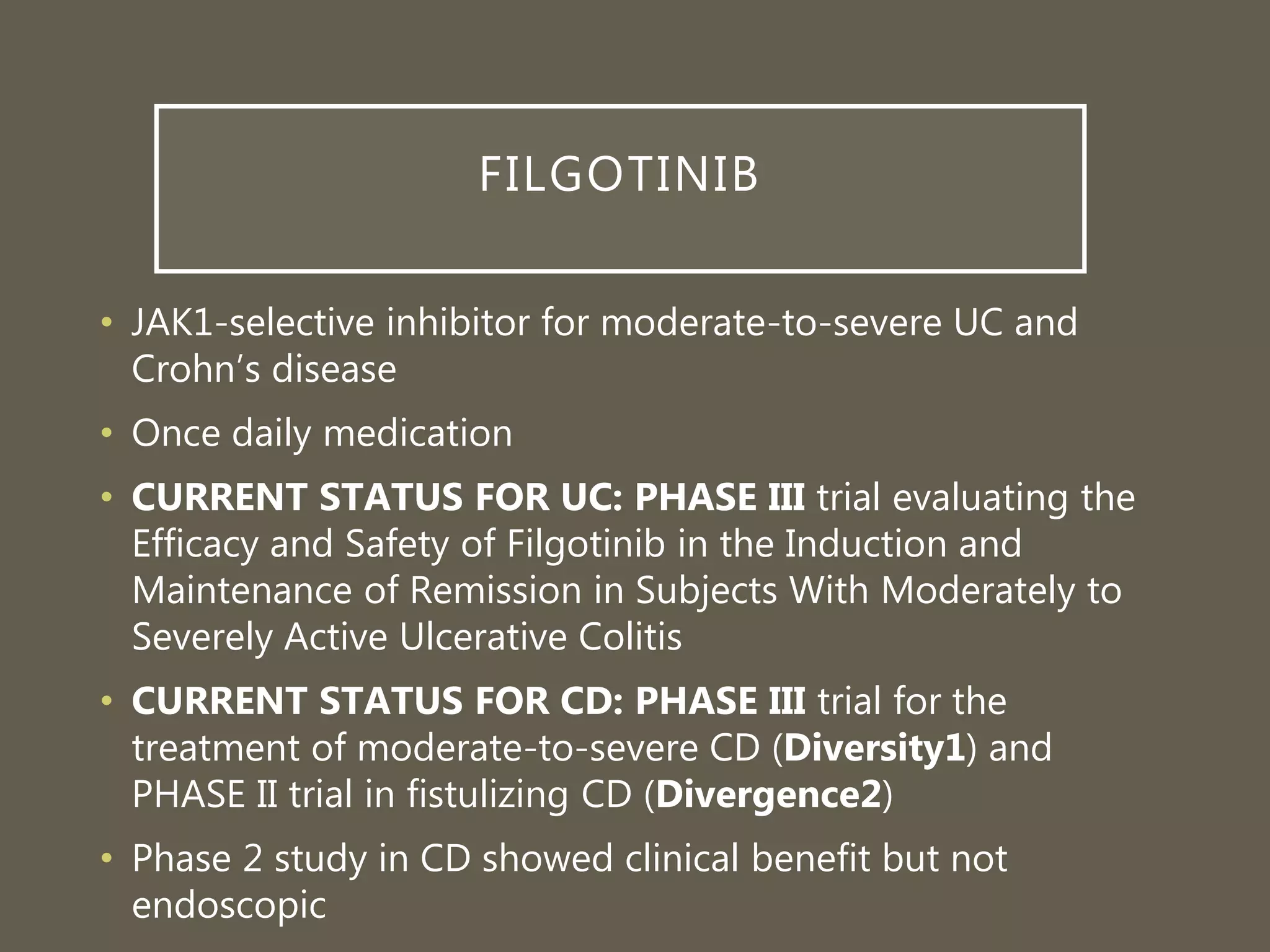 Recent Advances in Pharmacotherapy of Inflammatory Bowel Disease | PPTX Recent Advances in Pharmacotherapy of Inflammatory Bowel Disease | PPTX