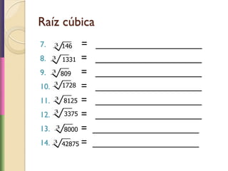Raices cuadradas y cubicas | PDF