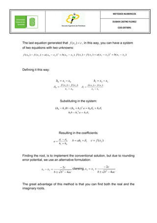 Raices de ecuaciones pdf | PDF