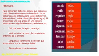 Raices griegas y latinas | PPTX