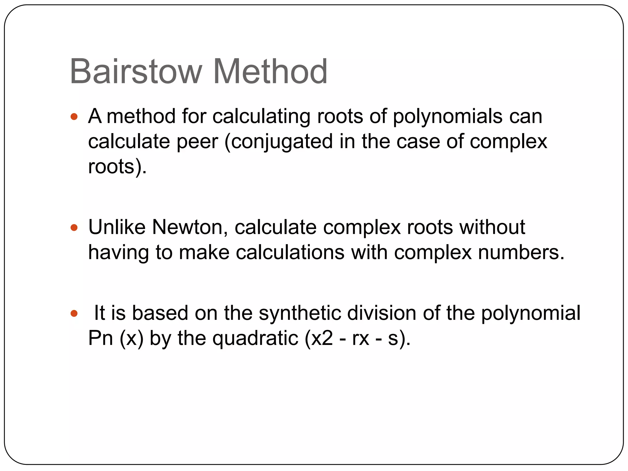 NUMERICAL METHODS | PPT