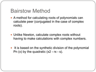 NUMERICAL METHODS | PPT