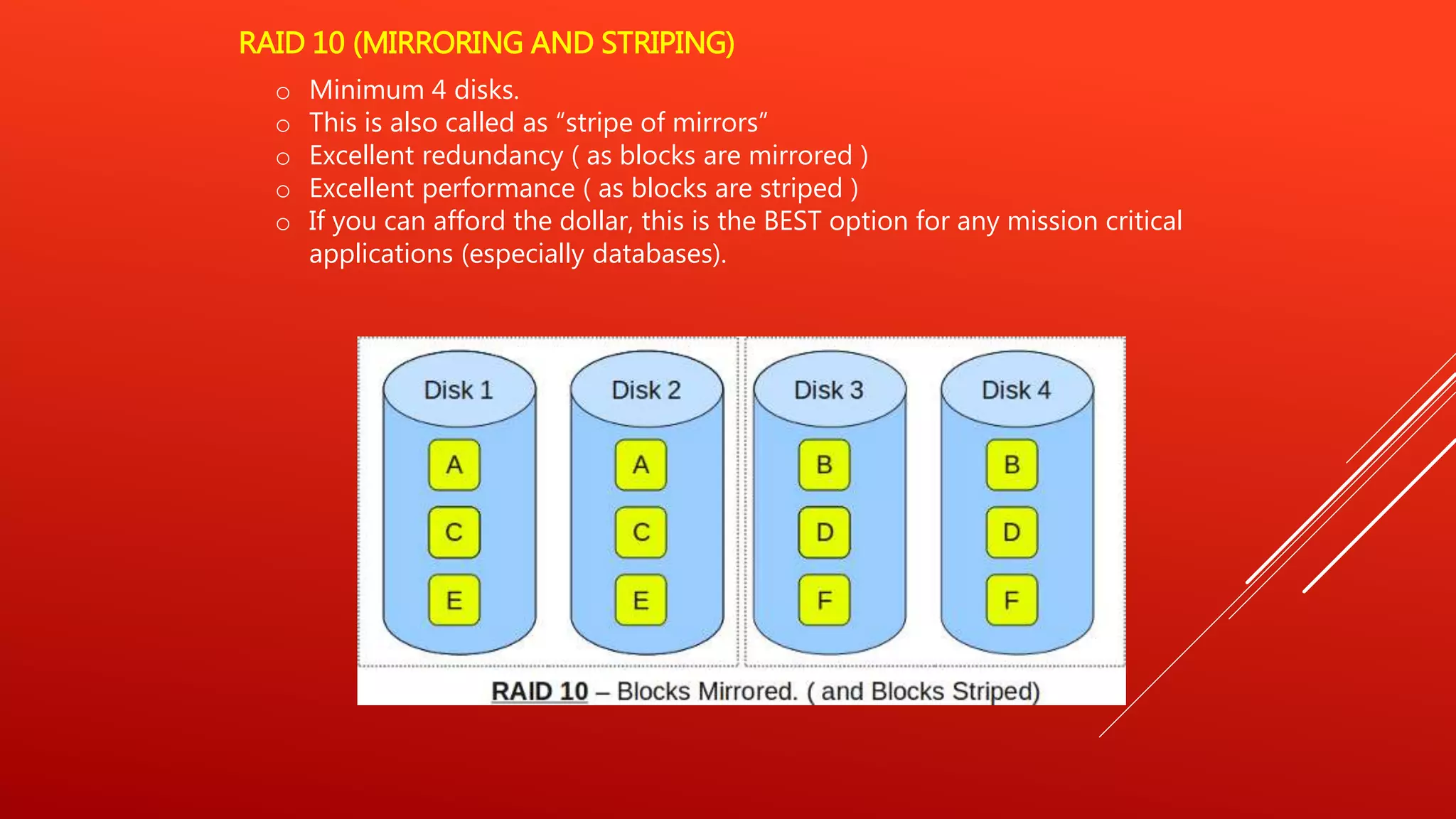 Raid Levels | PPTX | Databases | Computer Software and Applications