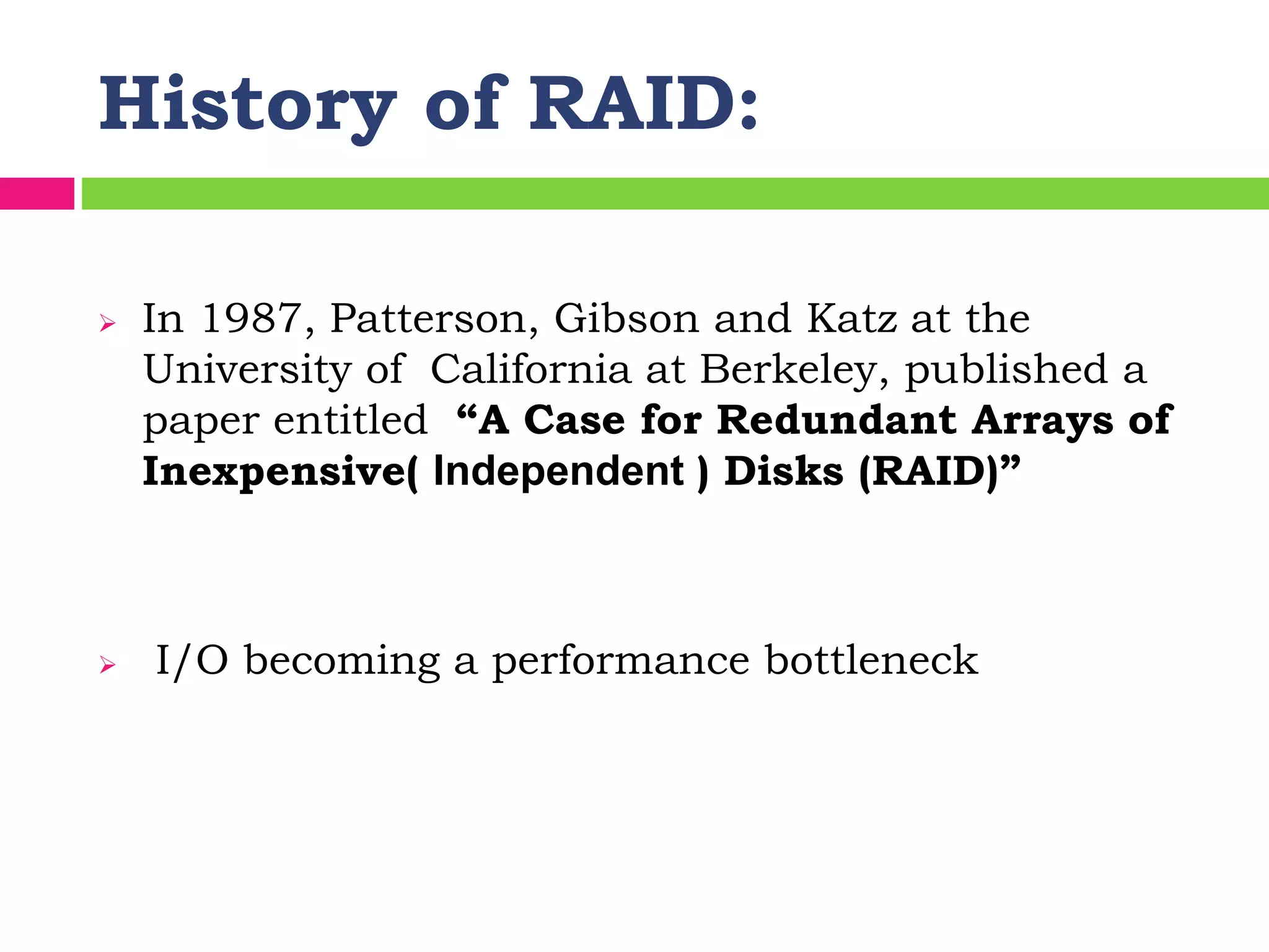 raid technology | PPTX