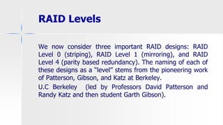 RAID | PPTX | Databases | Computer Software and Applications