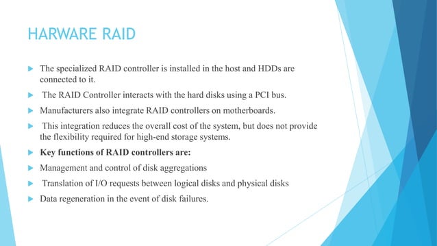 Raid(Storage Technology) | PPTX | Databases | Computer Software and ...