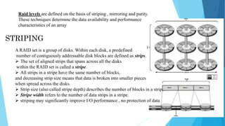 Raid(Storage Technology) | PPTX | Databases | Computer Software and ...