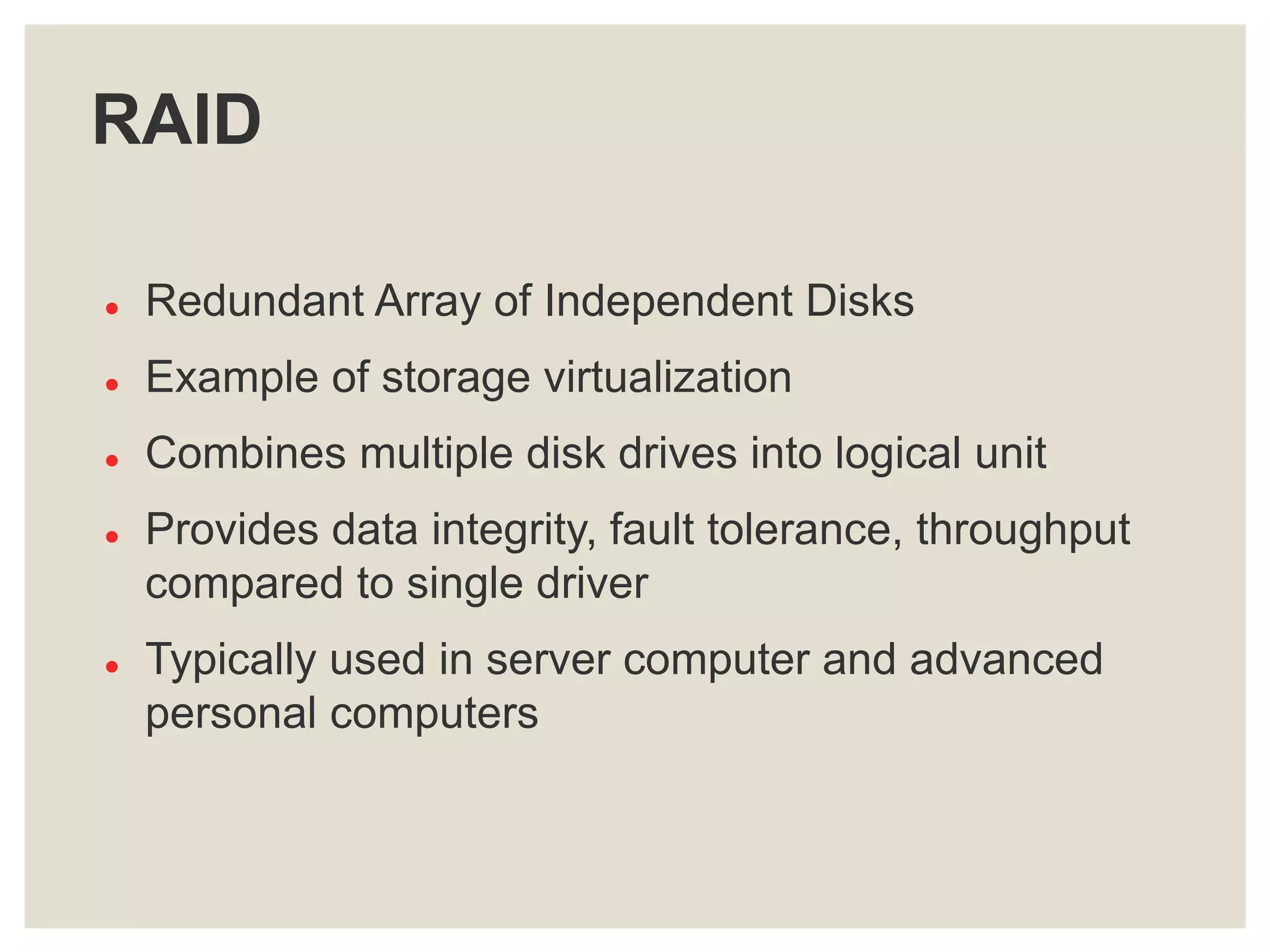 Raid Levels Technology | PPT