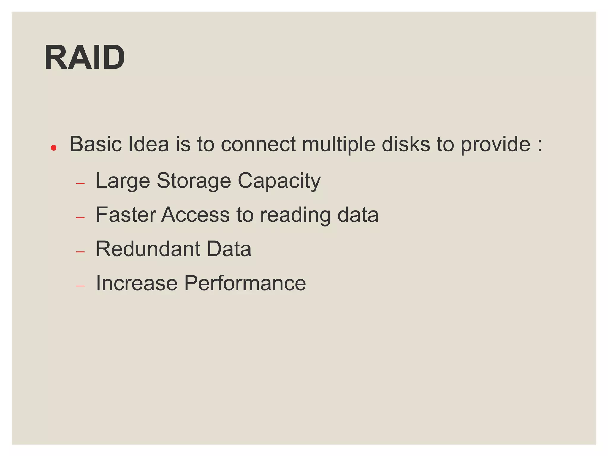 Raid Levels Technology | PPTX | Data Storage and Warehousing | Computing