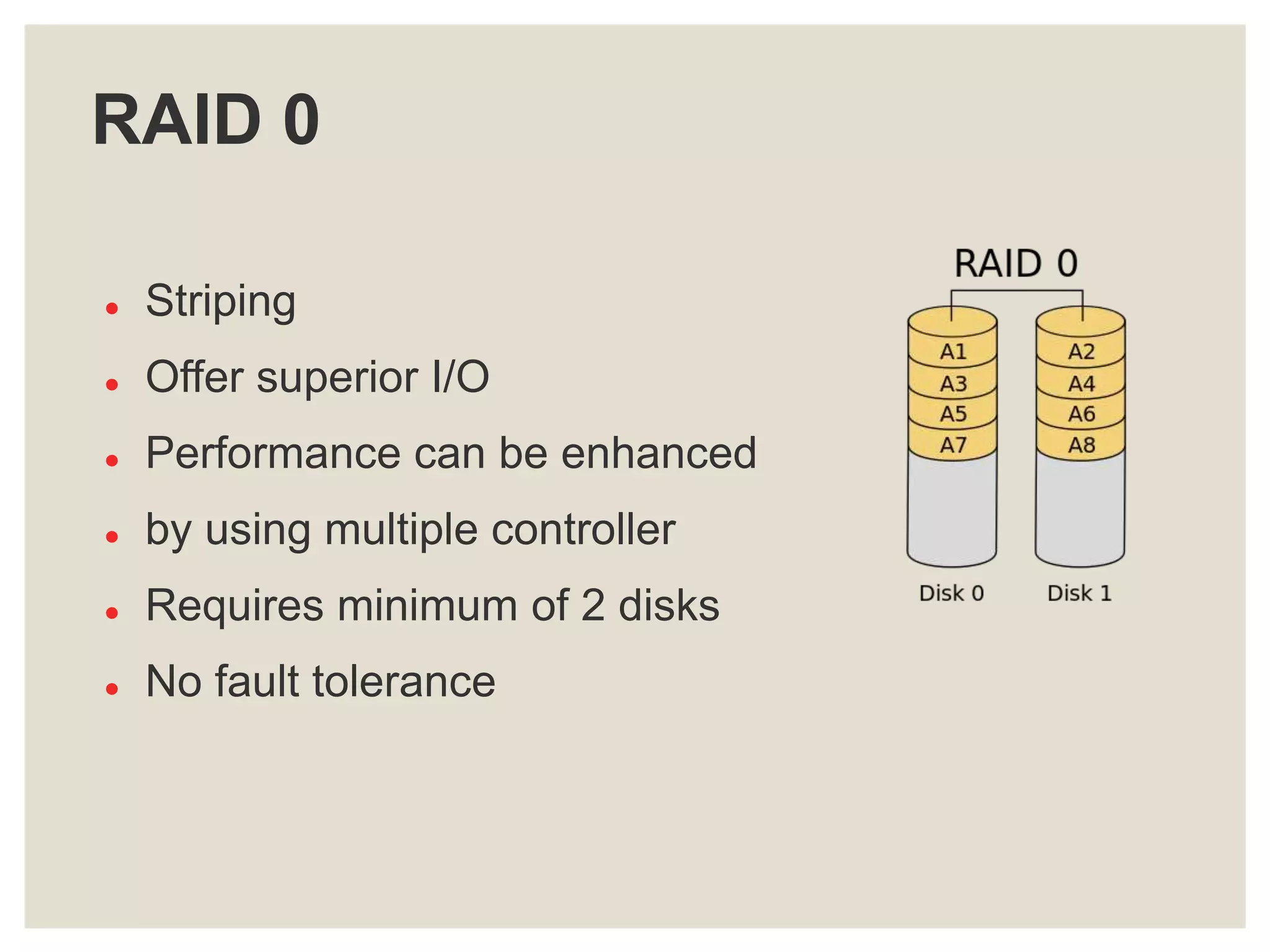 Raid Levels Technology | PPTX | Data Storage and Warehousing | Computing