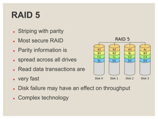 Raid Levels Technology | PPTX | Data Storage and Warehousing | Computing