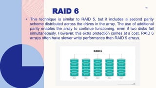RAID | PPTX | Operating Systems | Computer Software and Applications