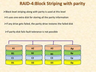 disk structure and multiple RAID levels .ppt