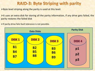 disk structure and multiple RAID levels .ppt