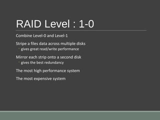 Raid : Redundant Array of Inexpensive Disks | PPT