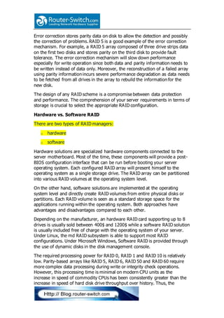 Raid the redundant array of independent disks technology overview | DOCX | Operating Systems ...
