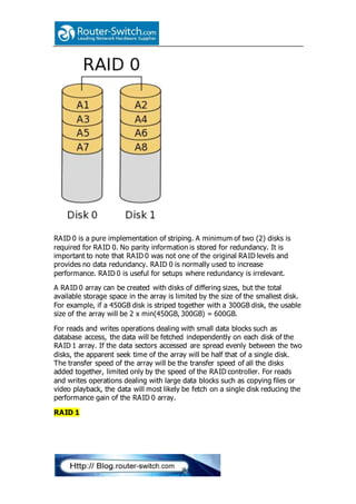 Raid the redundant array of independent disks technology overview | DOCX | Operating Systems ...