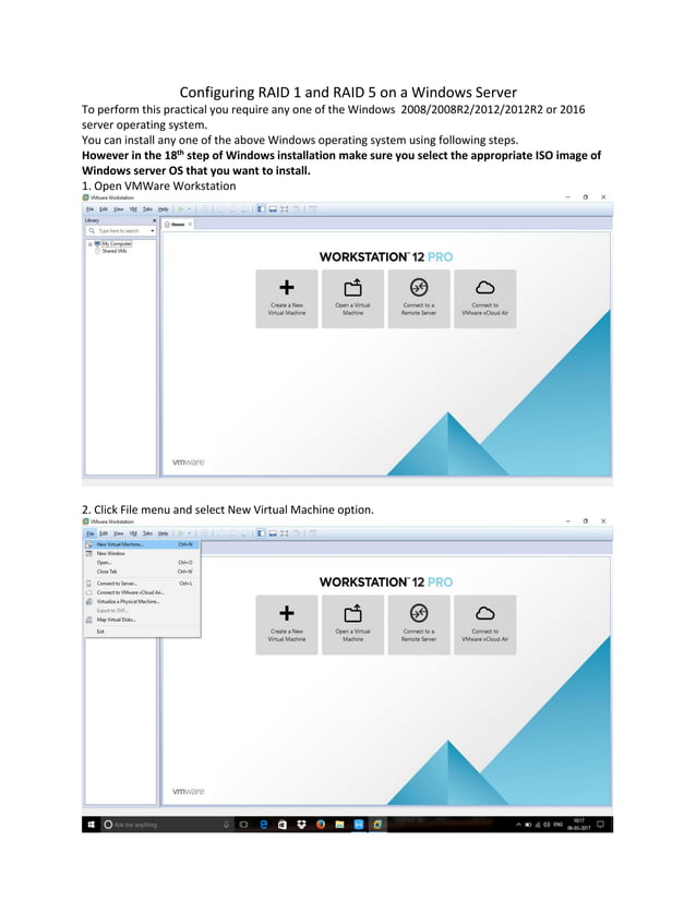 Raid 1 and raid 5 configuration in windows server | PDF | Operating Systems | Computer Software ...