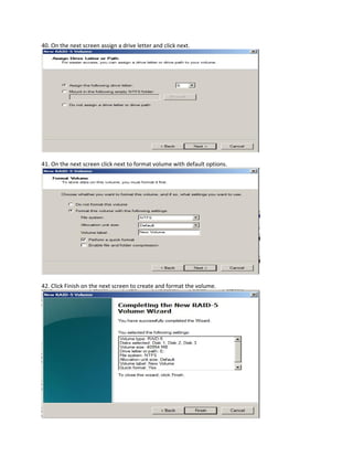 Raid 1 and raid 5 configuration in windows server | PDF