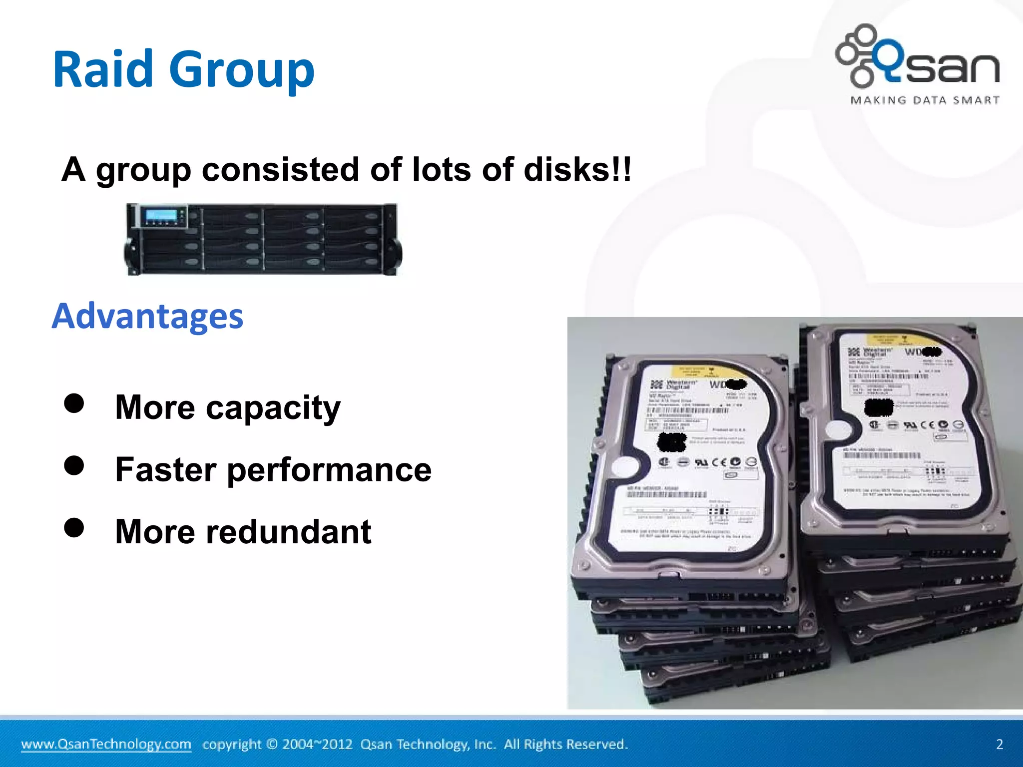 Raid designs in Qsan Storage | PPT | Computer Networking | Computing